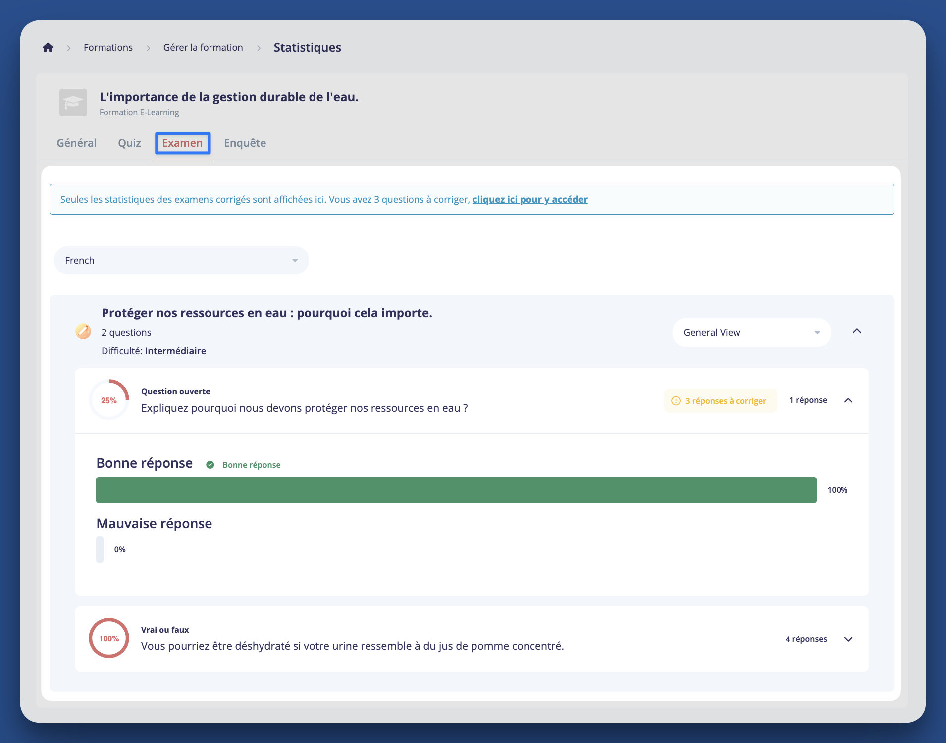 Accéder et Analyser la Progression des Formations – Rise Up Support